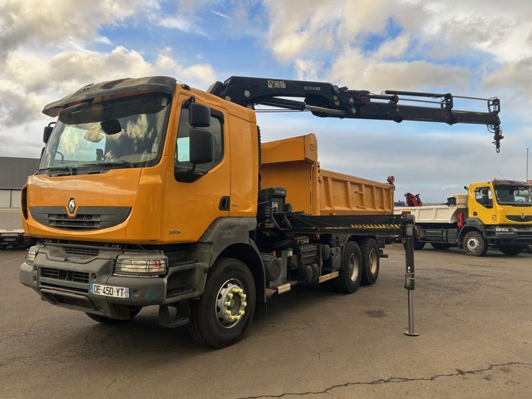 Renault vi KERAX 380 Dxi 6x4 Bibenne Grue - 2R TRUCKS - Henri Vaissière